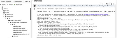 inference indexerror list index out of range · issue 117 · mic dkfz