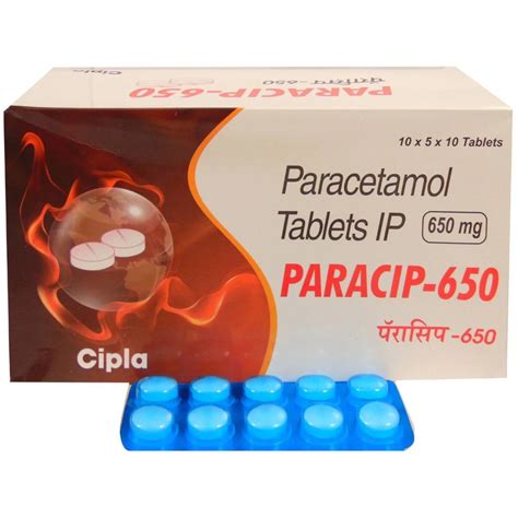 Paracip 650 Paracetamol Ip Tablets 650 Mg At ₹ 18 Box In Kolkata Id 26332462312