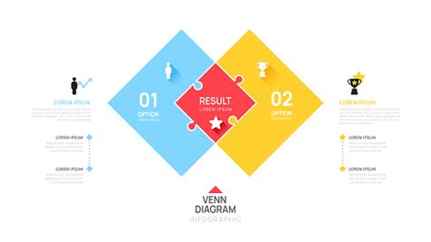 퍼즐 삼각형 벤 다이어그램 인포 그래픽 차트 템플릿 비즈니스 시작 프리젠 테이션 벤 다이어그램 요소 벡터 일러스트 레이 션 벤 다이어그램에 대한 스톡 벡터 아트 및 기타