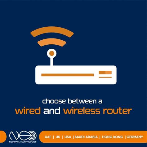 Difference Between A Wired And Wireless Router Neodata Technologies