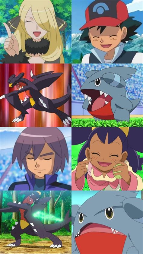 Its Funny How After Meeting Cynthia And Her Garchomp Ash Paul And Iris All Ended Up With A