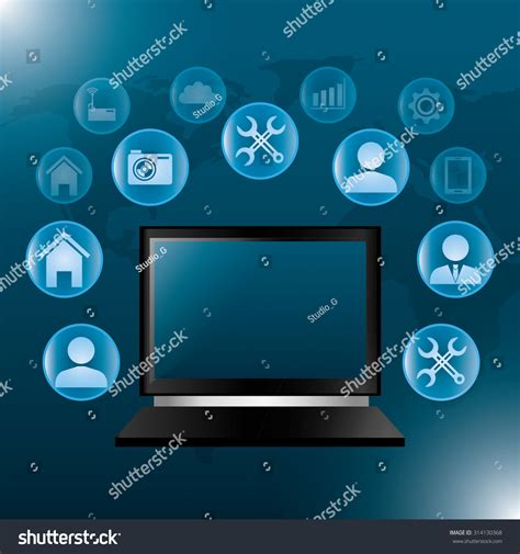 Lptop Icon Over 1 Royalty Free Licensable Stock Illustrations