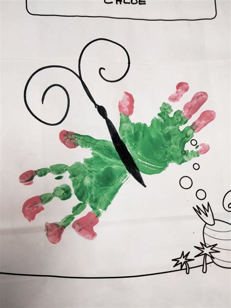 Mariposa Arte Con Huellas De Manos Pintura Con Manos Imagenes De