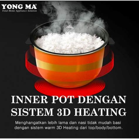 Jual Panci Magic Com Yongma Smc 7047 Inner Pot Yong Ma 2 Liter Non Wing Shopee Indonesia