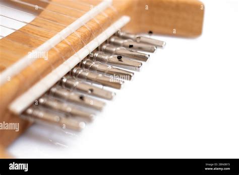 Stringed Lyre Musical Instrument Isolated On A White Background Stock