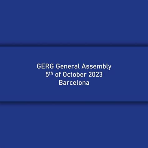 Gerg European Gas Research Group On Linkedin 📢the Beginning Of
