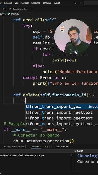 🐍python Método Para Detelar Dado No Banco De Dados Aula Completa No