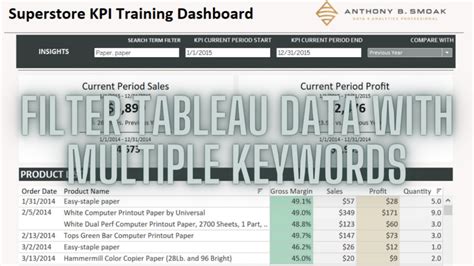 Filter Tableau Data By Wildcard Search With Multiple Keywords Smoak Signals Data Analytics Blog