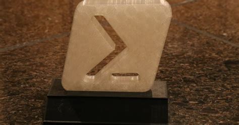 Windows PowerShell Logo And Base By LeeroyLee Download Free STL Model Printables Com