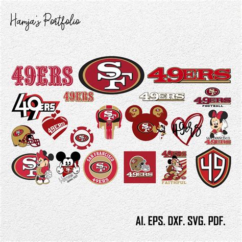 San Francisco 49ers Logo Vector Set Masterbundles