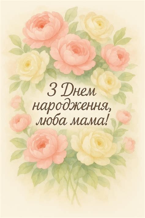 Привітання з Днем народження мамі українською — щирі зворушливі й теплі вітання