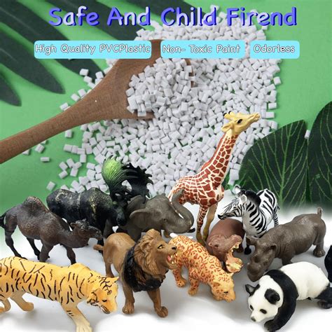 Whale Shark Mua 20 Pcs Safari Animals Figures Toys Realistic Plastic