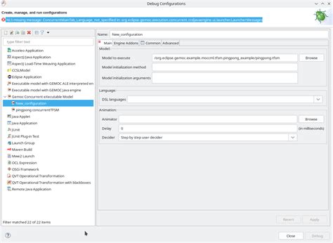 creating new launch conf without specifying the dsl raises nls missing