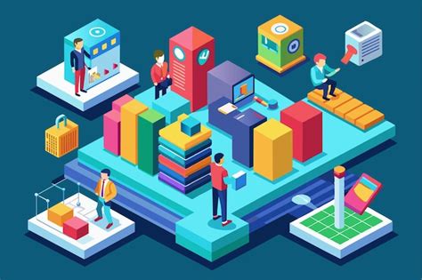 A Vibrant Isometric Layout Demonstrates The Comparison Of Different