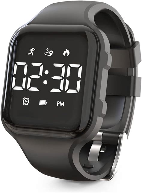 Reloj De Pulsera Led Para Niños Podómetro Digital Sin Bluetooth Impermeable 1224 Horas