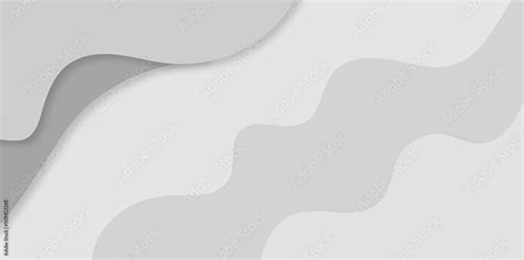 Wavy White And Grey Illustration Abstract Paper Cut Curve Line Background With Shadow Abstract