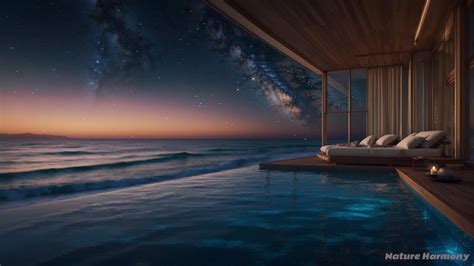 별이 빛나는 밤하늘 바다소리를 들으며 취하는 힐링 휴식 Youtube