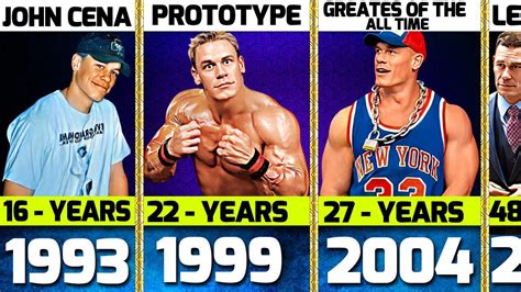 John Cena Age Transformation From 1 To 47 Years Old Youtube