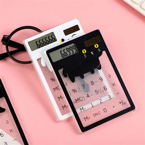 Cute Cartoon 8 Digit Calculator Solar Energy Mini Grandado