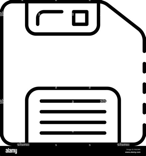 Floppy Disk Icon Outline Style Stock Vector Image And Art Alamy