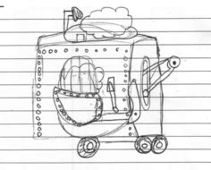 Cracking Contraptions Pictures Pencil Line Drawings And Suggested