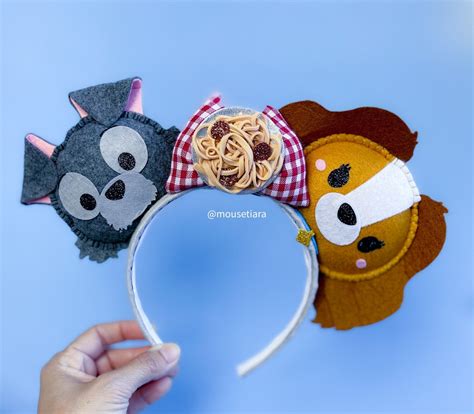 Disney Ears Lady And The Tramp Mickey Ears Headband Tsum Tsum Ufufy