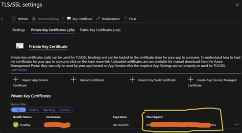 Using Tlsssl Certificate In Code In Linux Nodejs Azure Function App Behind Simplicity