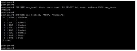 Postgresql Execute How Postgresql Execute Works Examples