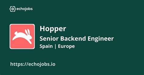 Hopper Is Hiring Senior Backend Engineer Europe Remote Madrid