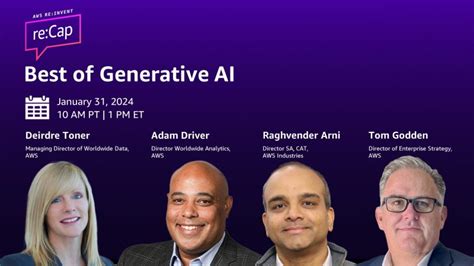 tom godden on linkedin aws generativeai aiml awsenterprisestrategy