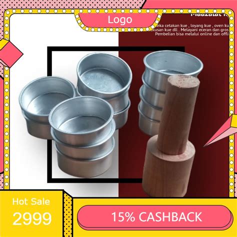 Jual Cetakan Tartlets Pie Mini Polos 12 Pcs Penekan 1 Pcs Shopee Indonesia