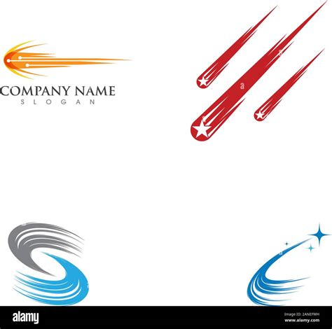 Comet Vector Icon Illustration Design Template Stock Vector Image And Art