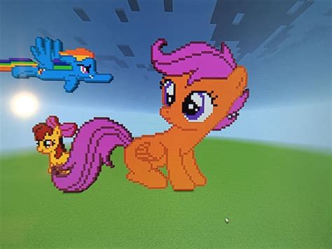 Rainbow Dash Cutie Mark Minecraft Pixel Art
