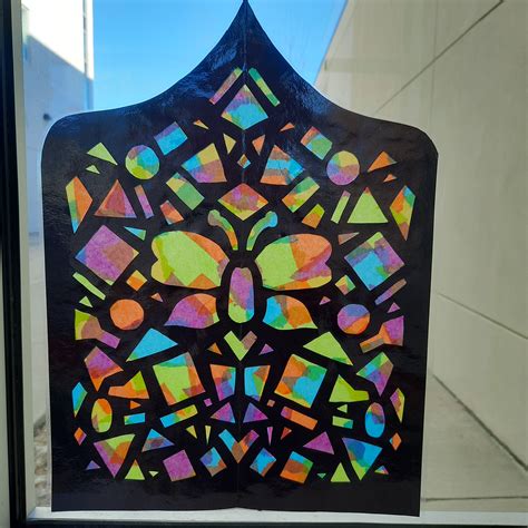 A Faithful Attempt Tissue Paper Stained Glass Art Project