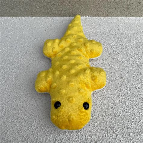 Weighted Yellow Leopard Gecko Handmade Plush Etsy