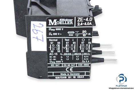 MOELLER ZE-4,0 OVERLOAD RELAY - Platinum International