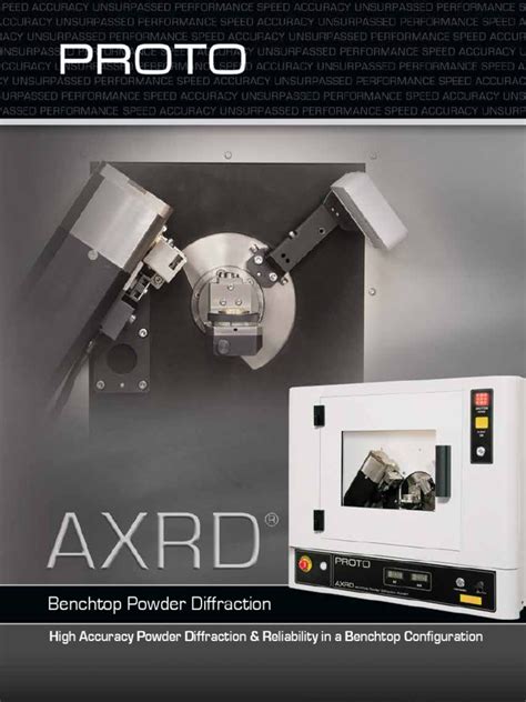 Axrd Benchtop X Ray Diffraction Pdf X Ray Crystallography Optics