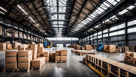 Warehouse Sorting Premium Ai Generated Image