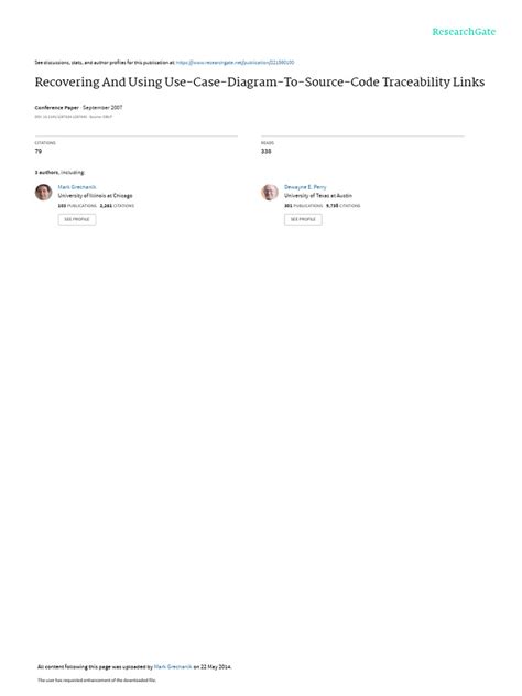 Recovering And Using Use Case Diagram To Source Co Pdf Programming Computer Program