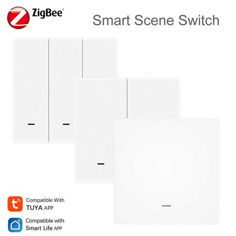 30 Tuya Zigbee Scene Button Switch 123 Gang Smart Home Wireless Push