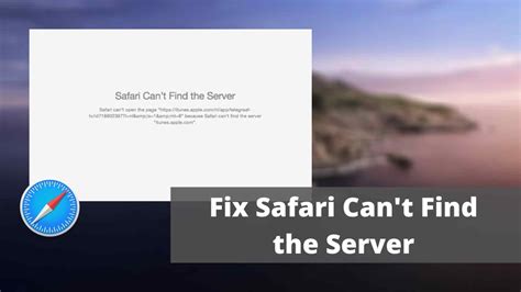 Why Does It Say Safari Cannot Connect To The Server