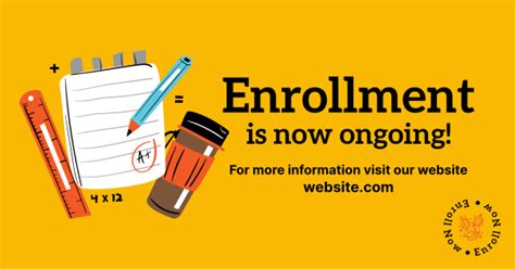Enrollment Is Now Ongoing Facebook Ad Brandcrowd Facebook Ad Maker