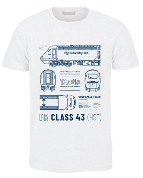 Just Threads Class43 Tee W Class 43 Hst Technical Drawing Rails