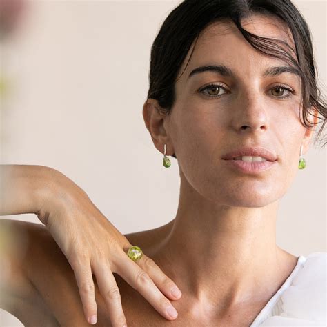 GaudÍ Jewelry Silver Ring With Intense Green Mottled Glass Bead Joidart
