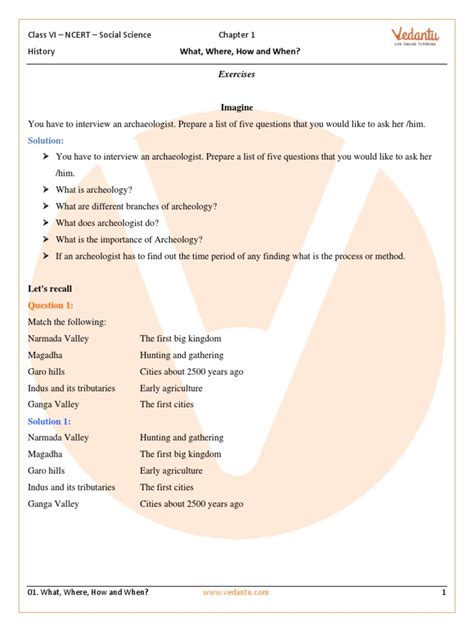 Class 6 Social Science History Our Past Chapter 1 Pdf Archaeology