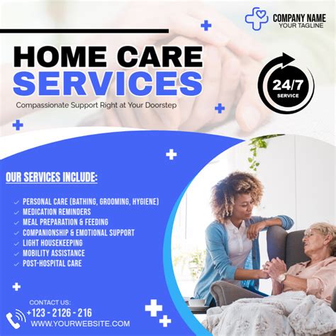 Plantilla De Home Care Services Poster Postermywall