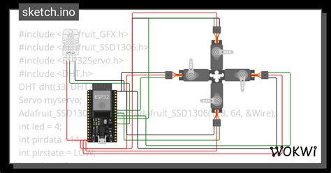 Dhtandservo 4 Wokwi Esp32 Stm32 Arduino Simulator