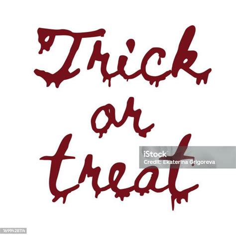 피 묻은 텍스트 트릭 오어 트릿 할로윈 으스스한 액체 글자 모방 벡터 타이포그래피 격리된 그림 티셔츠 프린트 디자인 10월에 대한 스톡 벡터 아트 및 기타 이미지 Istock