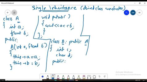 Cpp Lecture 23 Hierarchical Inheritance Constructor In Derived Class Youtube