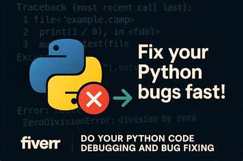 Do Your Python Code Debugging And Bug Fixing By Btulsayin Fiverr